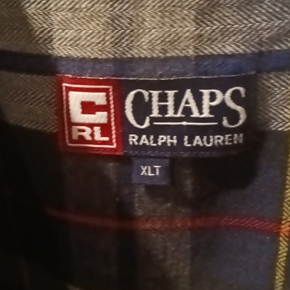 Chaps | Shirts | Chaps Ralph Lauren Navy Multicolored Ls Plaid Shirt ...